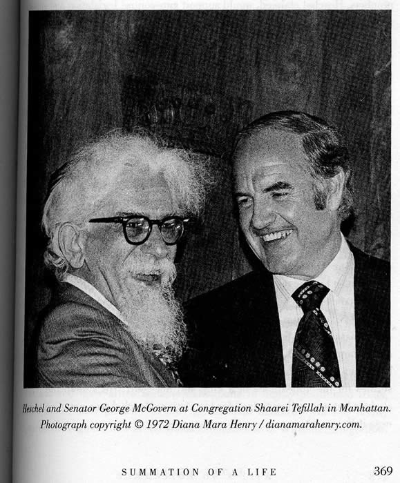 Diana Mara Henry photographs Abraham Joshua Heschel and George McGovern